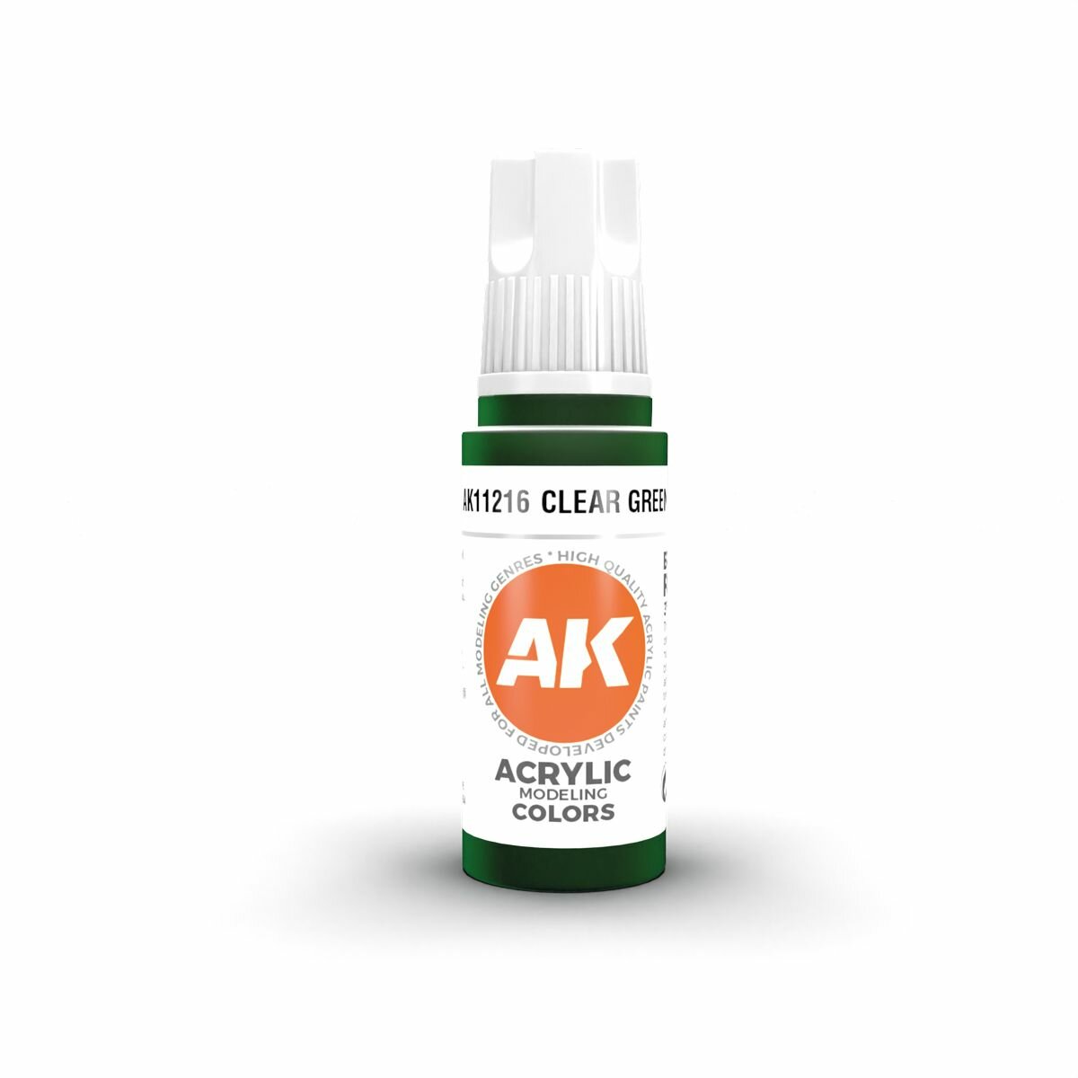 Акриловая краска AK Interactive - Clear Green (17мл)