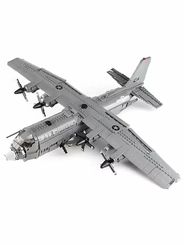 Конструктор серия АК - 130 Воздушная канонерская лодка/Серия самолетов/Мальчики игрушки (1713шт)