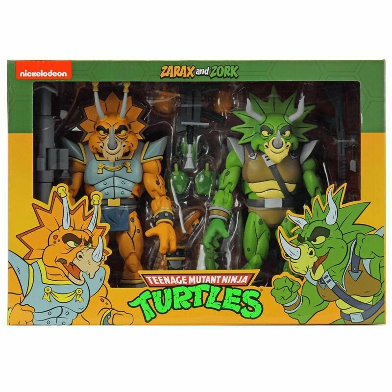 Nickelodeon Neca Teenage Mutant Ninja Turtles Action Figure 2 Pack TMNT / Фигурки черепашек-ниндзя-мутантов 2 шт, классический мультяшный персонаж, Коллекционные детские игрушки