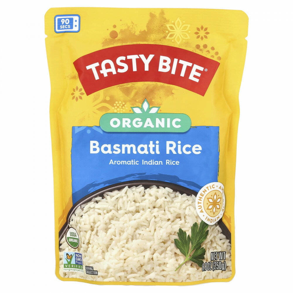 Tasty Bite, Органический рис басмати, 250 г (8,8 унции)