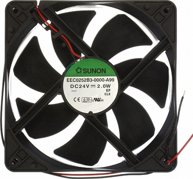 Вентилятор SUNON EEC0252B3-000U-A99 Вентилятор: DC осевой 24ВDC 120x120x25мм 127,42м3/ч 34дБА 1шт