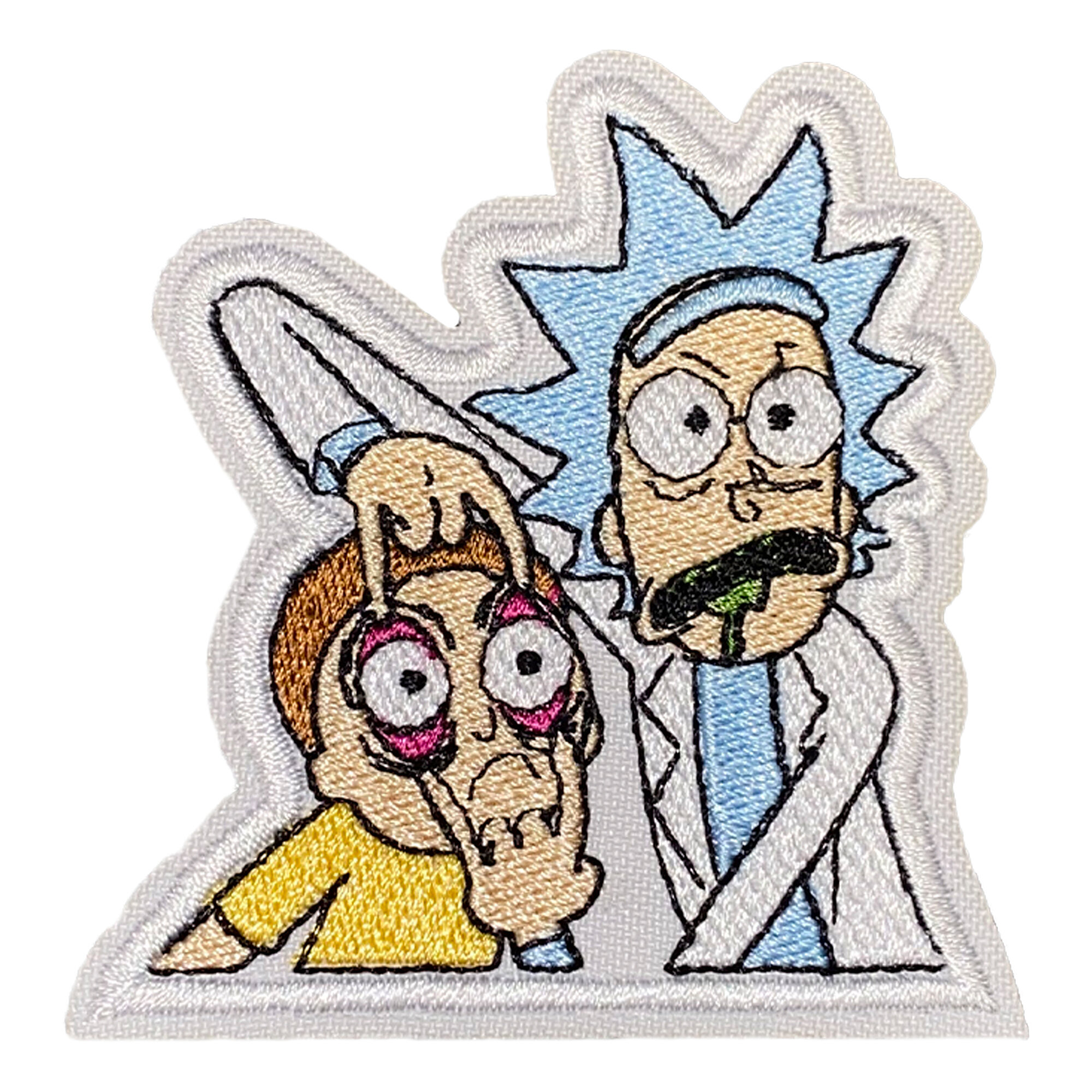 Нашивка, шеврон, патч (patch) Рик и Морти, размер 7,6*7,2 см, 1 шт.