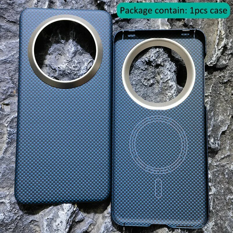 Арамидный чехол Blue для Huawei Mate 70 Pro Magsafe