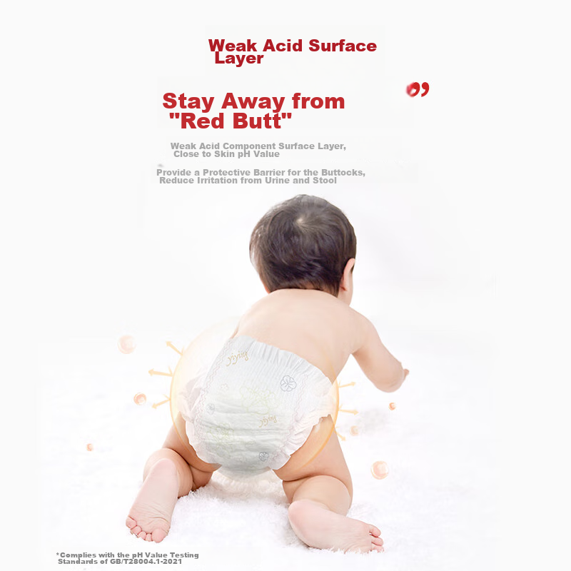 Yiying Hongyu Camellia Baby Diapers, L Size, 76 Pieces + 2 Trial Pack Pieces, Breathable And Soft Diapers