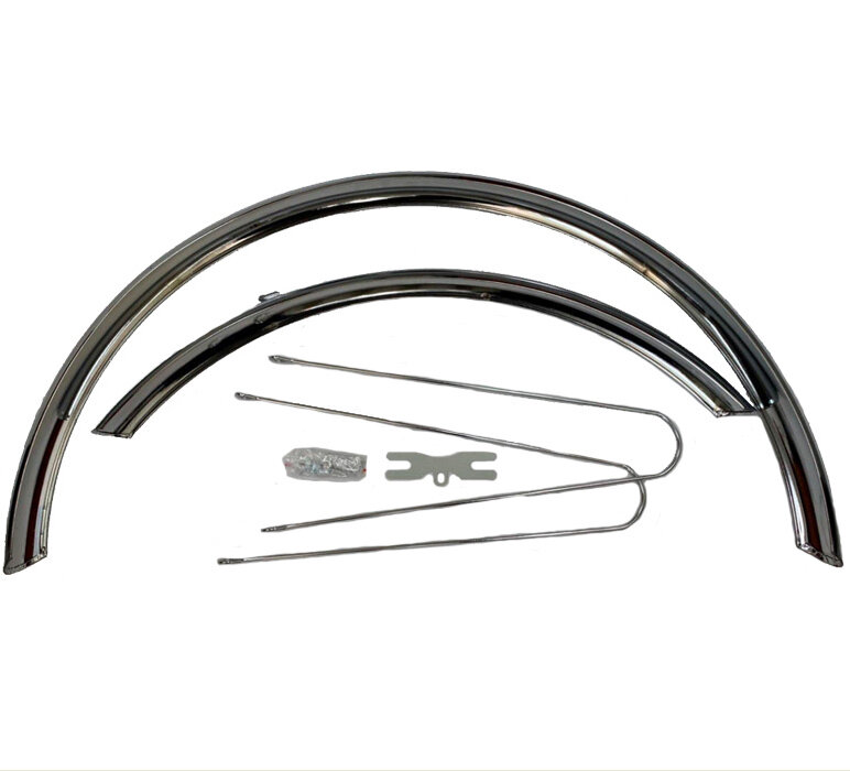 Крылья для велосипеда (щитки) 28" велосипеда 'Урал', хром (пара)