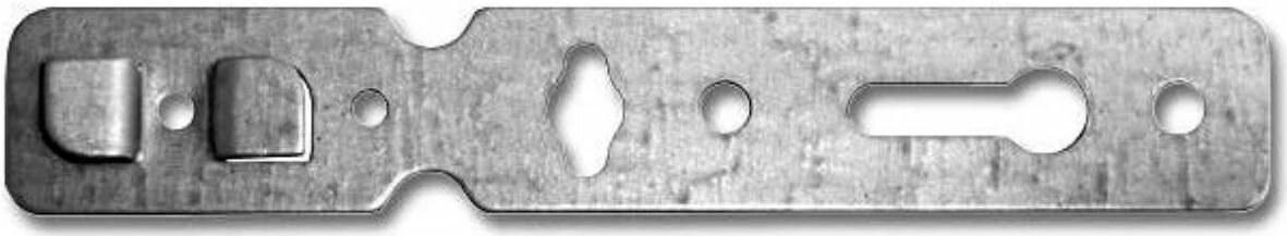 Анкерная пластина для пластиковых окон KBE 190х25 мм неповоротная