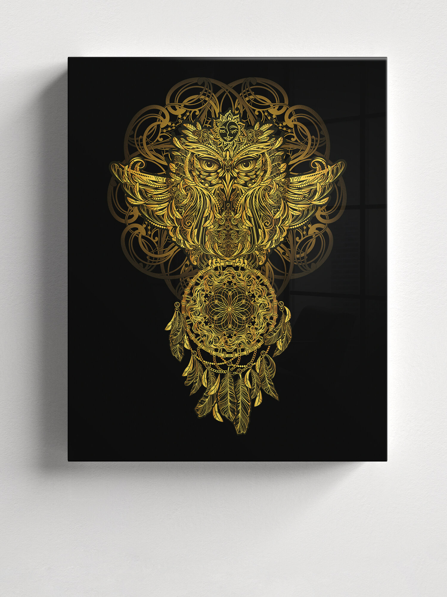 Картина Postermarket "Сова" на стекле, цифровая печать, 40х50 см