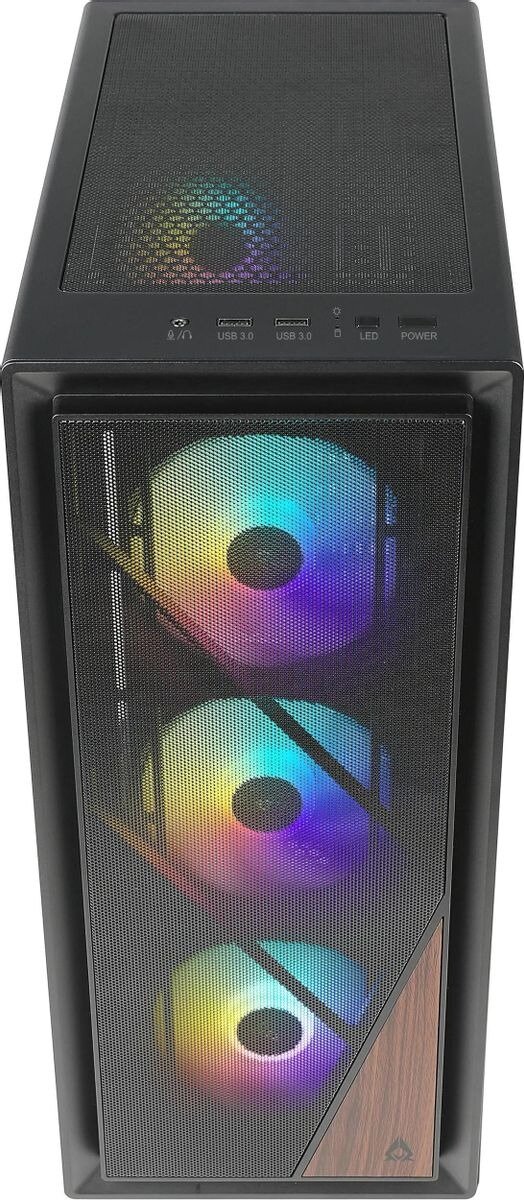 Корпус ATX Без БП AZZA CSAZ-370 Forest черный