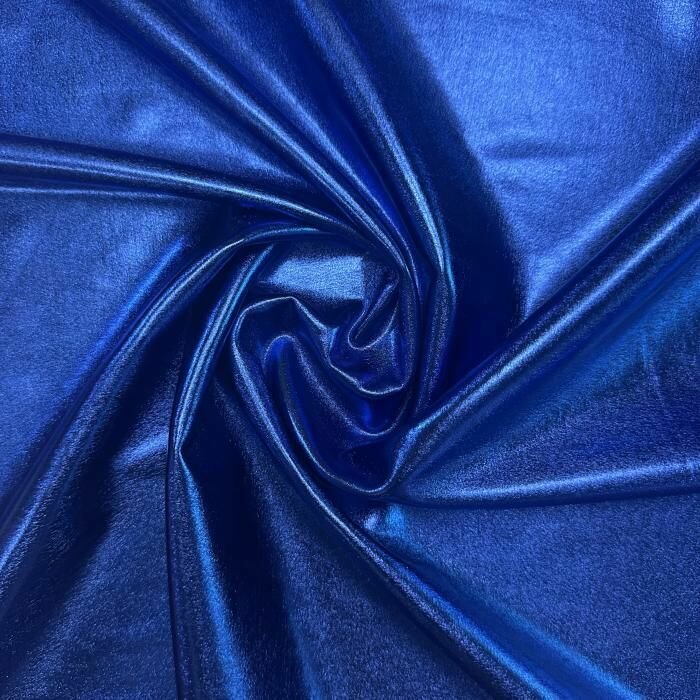 Голографическая ткань сплошная, синяя 100*140см LF1002 ROYAL