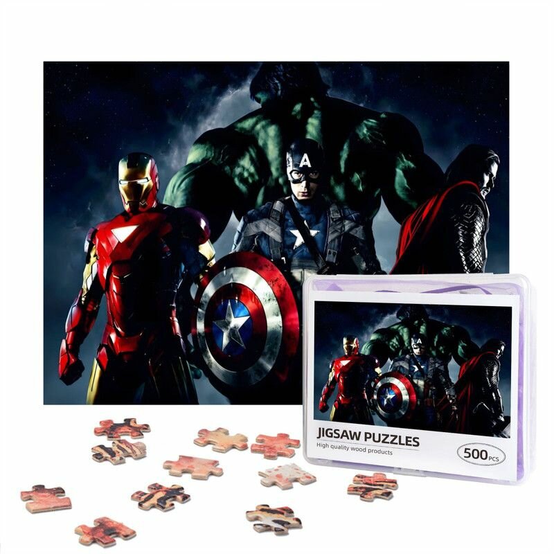 Avengers Деревянный пазл Марвел Деревянные пазлы Мстители Marvel