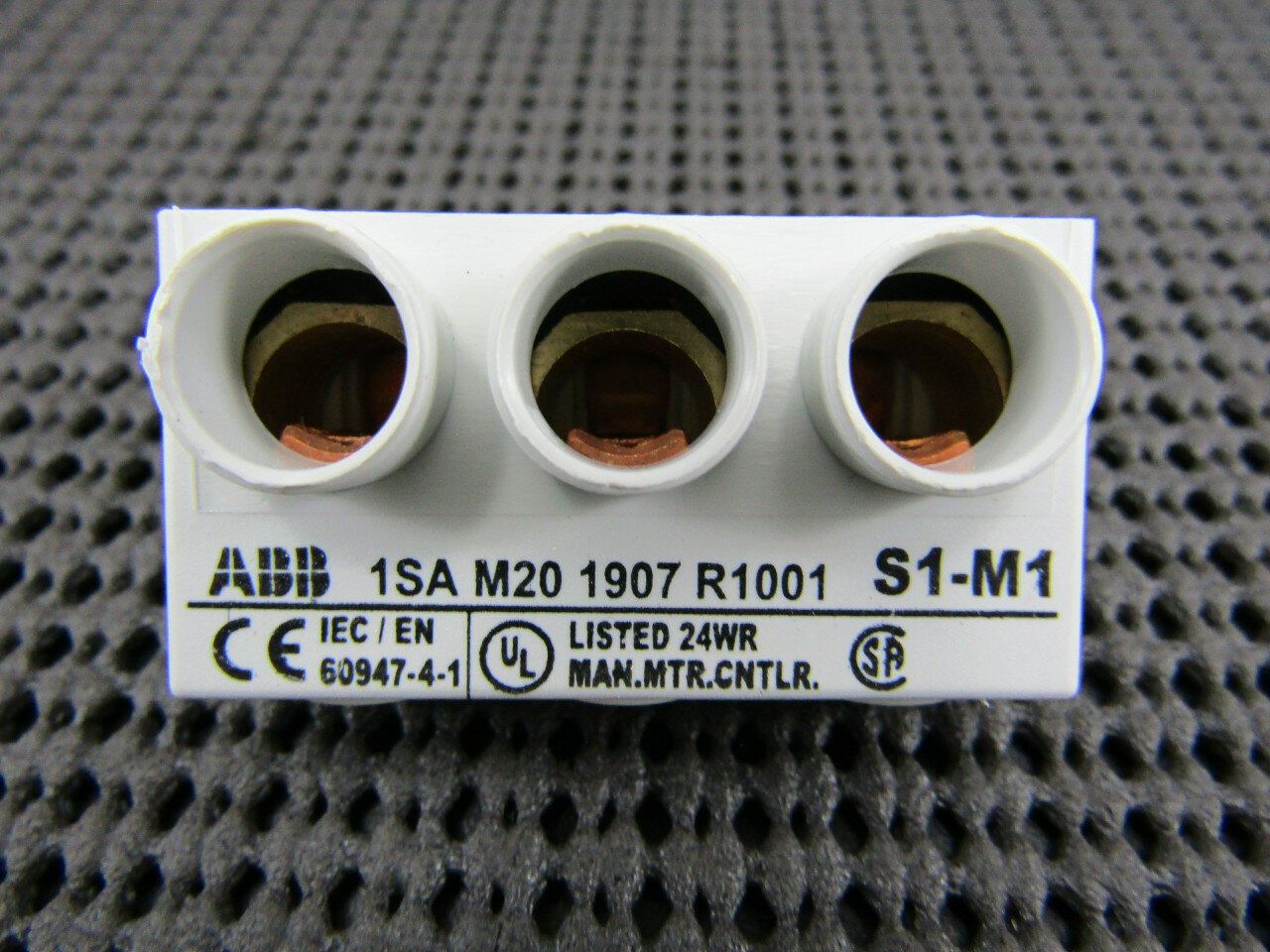 ABB 1SA M20 1907 R1001 S1-M1 3 Phase Power Feed Block Flat MS116 S1-M1 Клемма