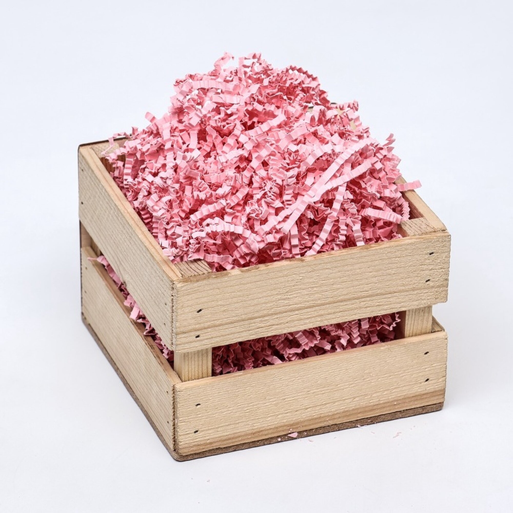 Бумажный наполнитель для упаковки подарка, нежно - розовый, 100 г