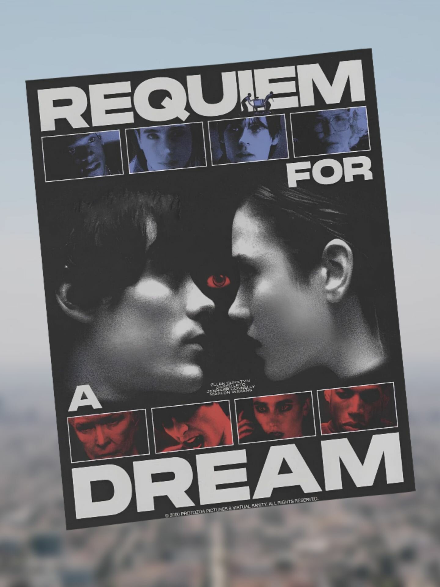 Постер pinterest "Реквием по мечте (альт.)", 29х42, А3, глянцевый