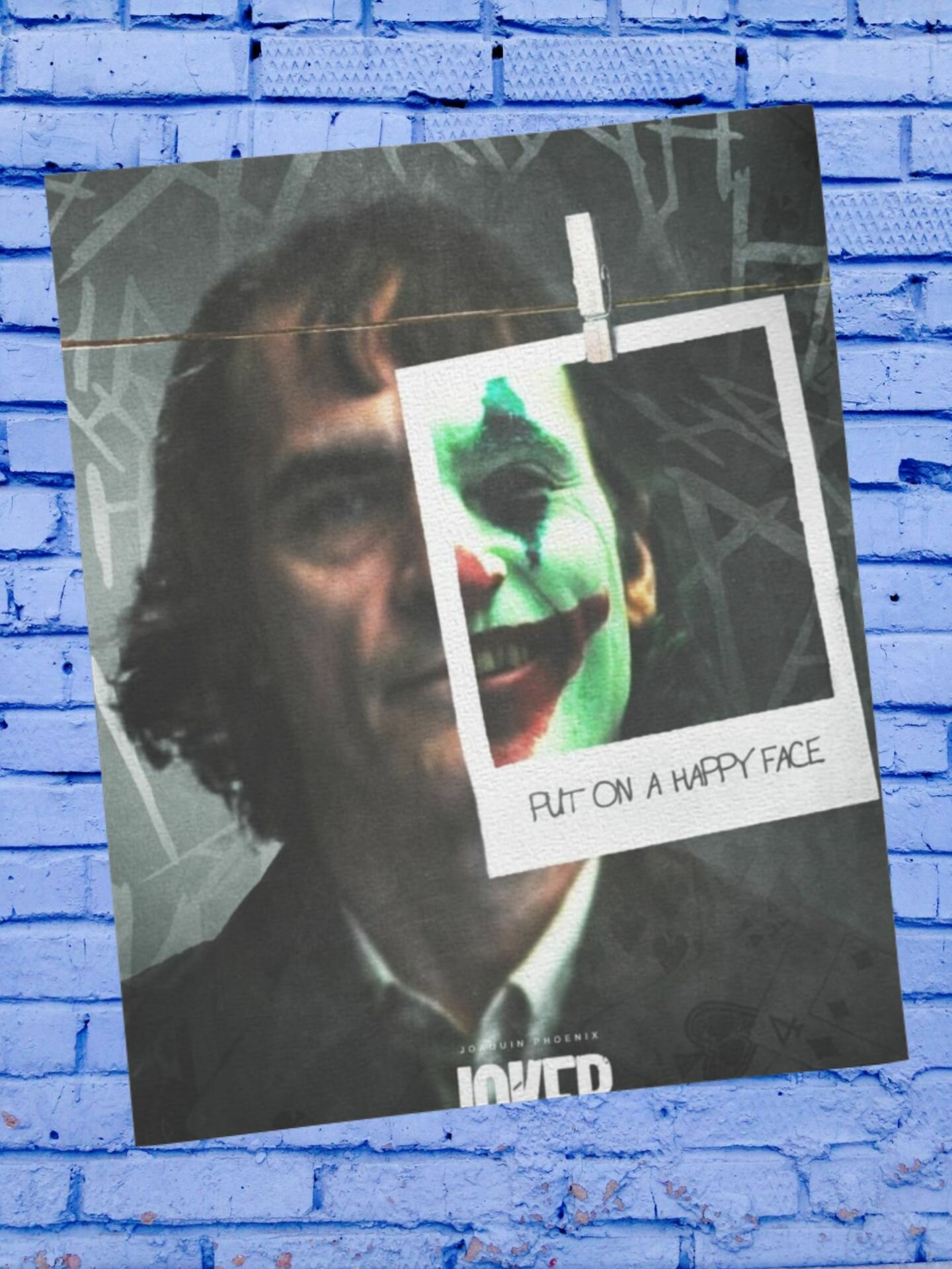 Постер pinterest "Джокер", 29х42, А3, глянцевый