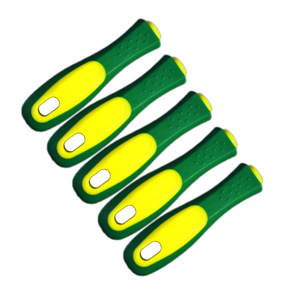 Упаковка из 5 пластиковых ручек для напильников с прямоугольным отверстием, эргономичные ручки для плоских и полукруглых металлических принадлежностей для напильников