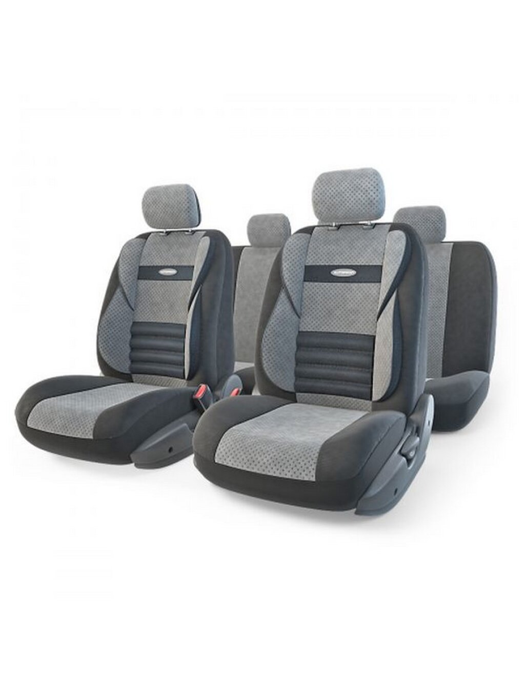 Чехлы автомобильные Autoprofi Comfort Combo Велюр черный/тёмно-серый 11 предметов