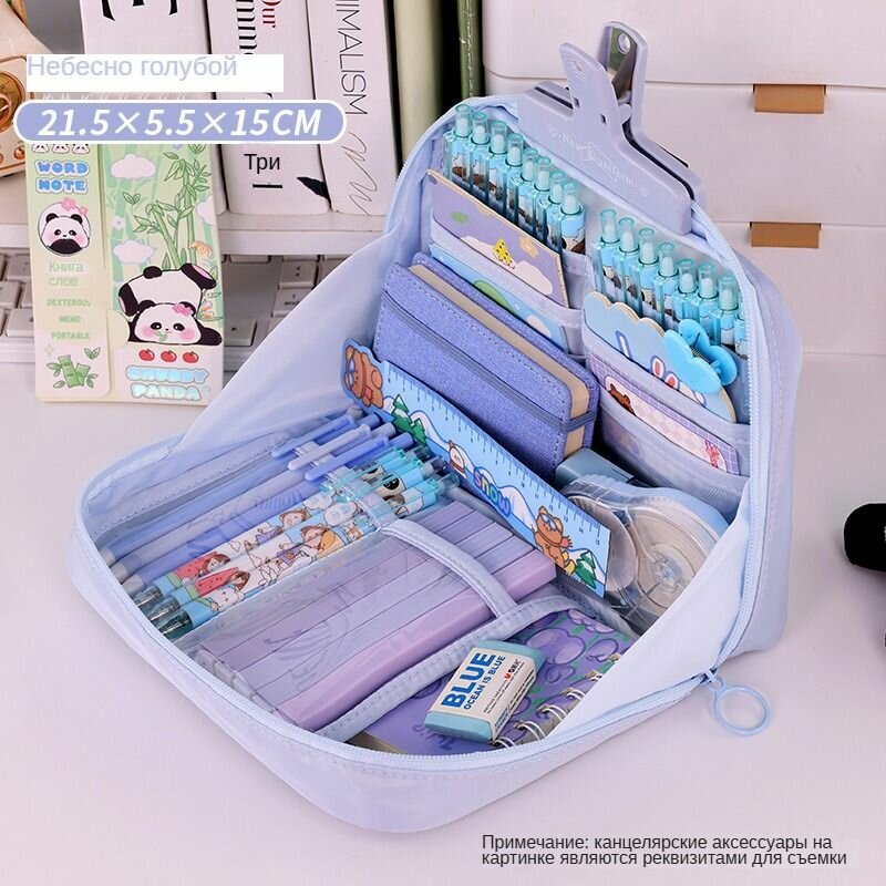Большая емкость студенческой канцелярской коробки, 12 слоев, многофункциональный пенал