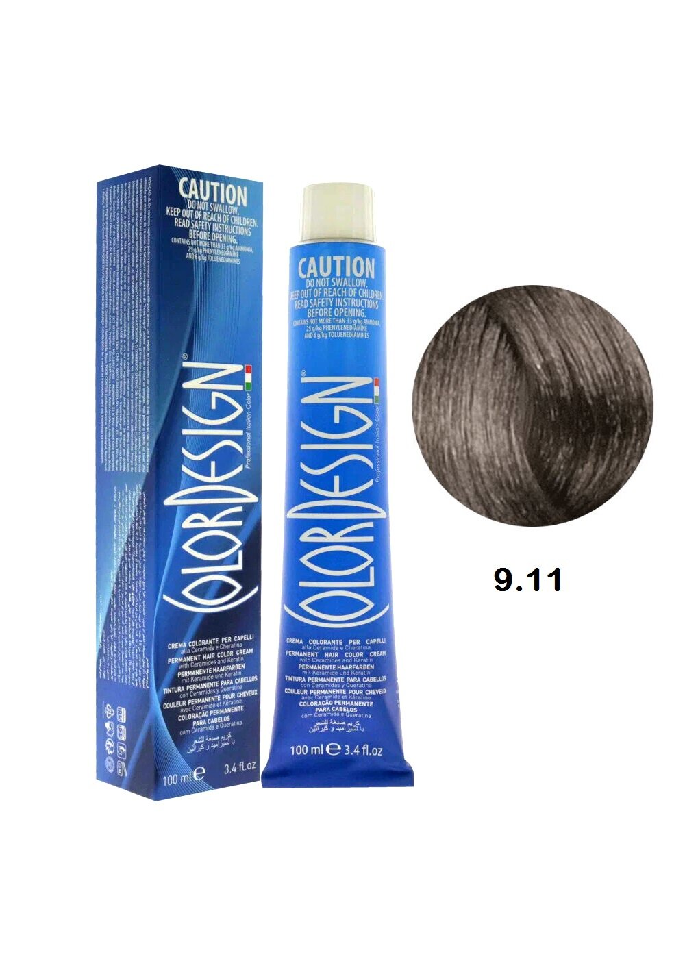 Colordesign Колор Дизайн Стойкая краска для волос 100 мл - Colordesign 9.11