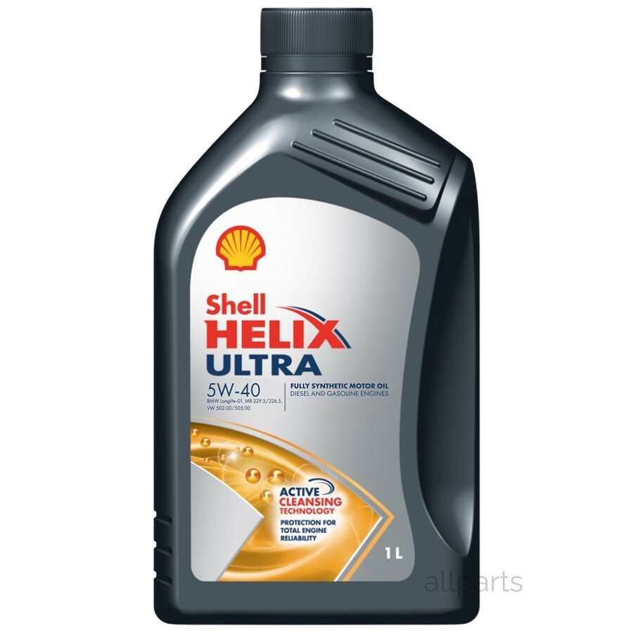 SHELL 550073578 Моторное масло Shell Helix Ultra 5W-40 кан. 1 л