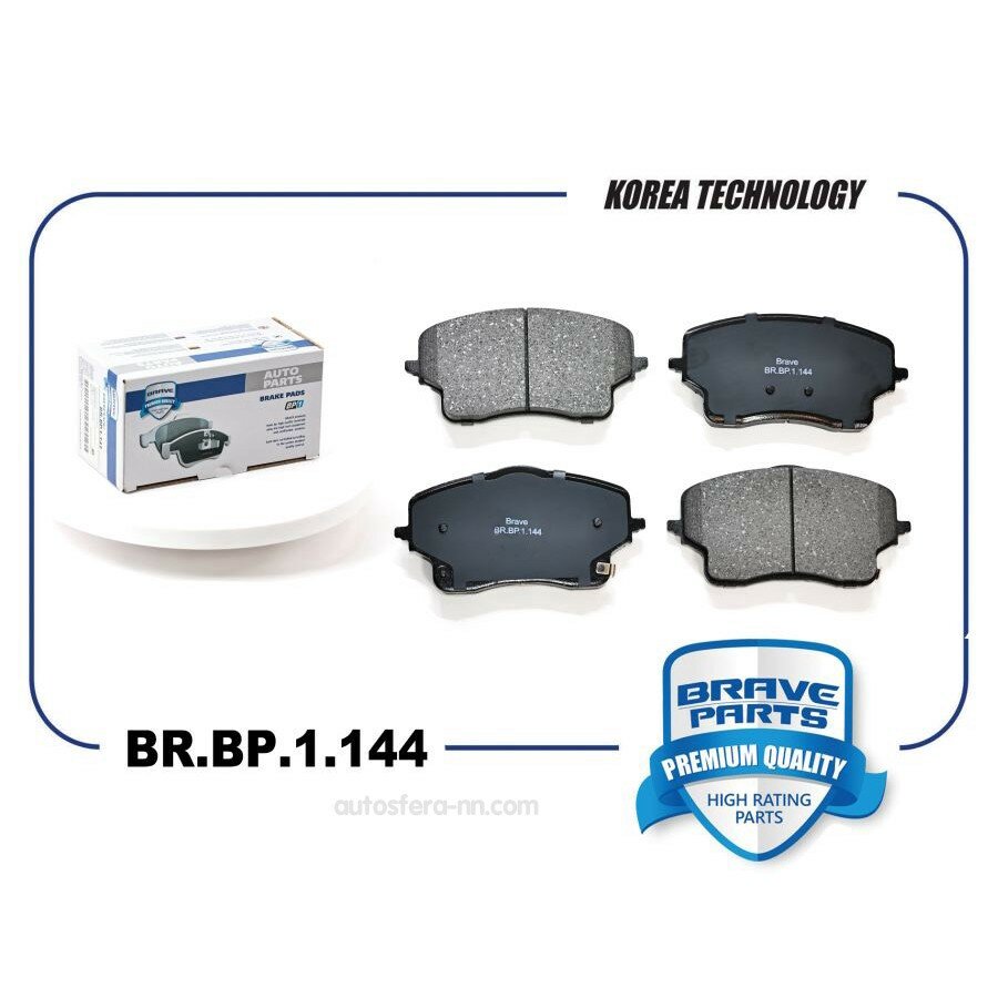 BRAVE BRBP1144 Колодки тормозные передние BR. BP.1.144 4048087600 Monjaro