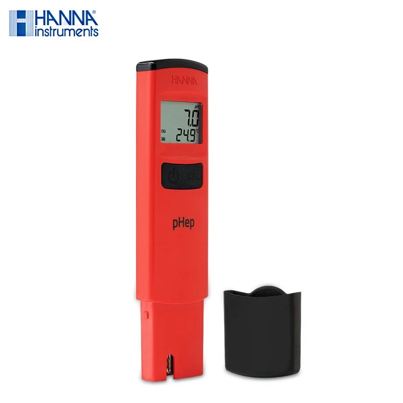 Оригинальный водонепроницаемый карманный pH-тестер Hanna pH с разрешением pH 0,1 — HI98107