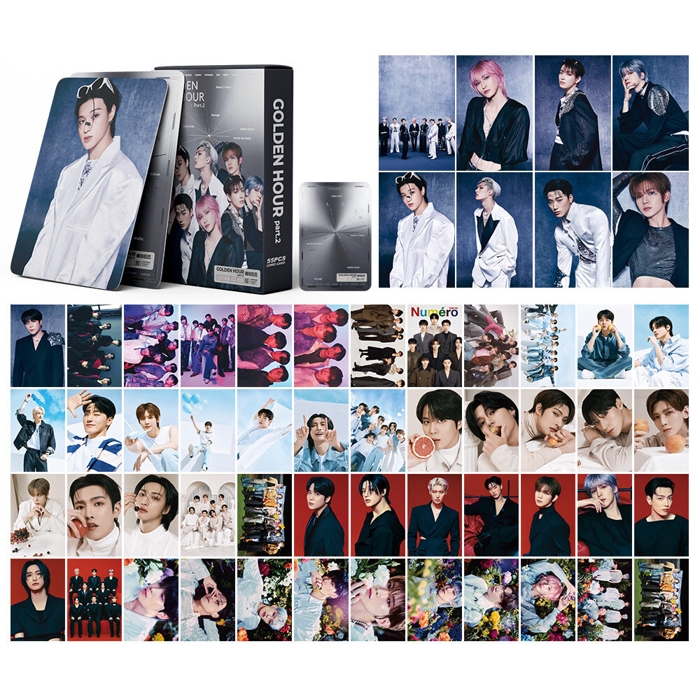 Набор открыток "ATEEZ-11-я", с поддержкой link 54/55, lomo card, powder ink, ATEEZ, альбом, SK, peripheral