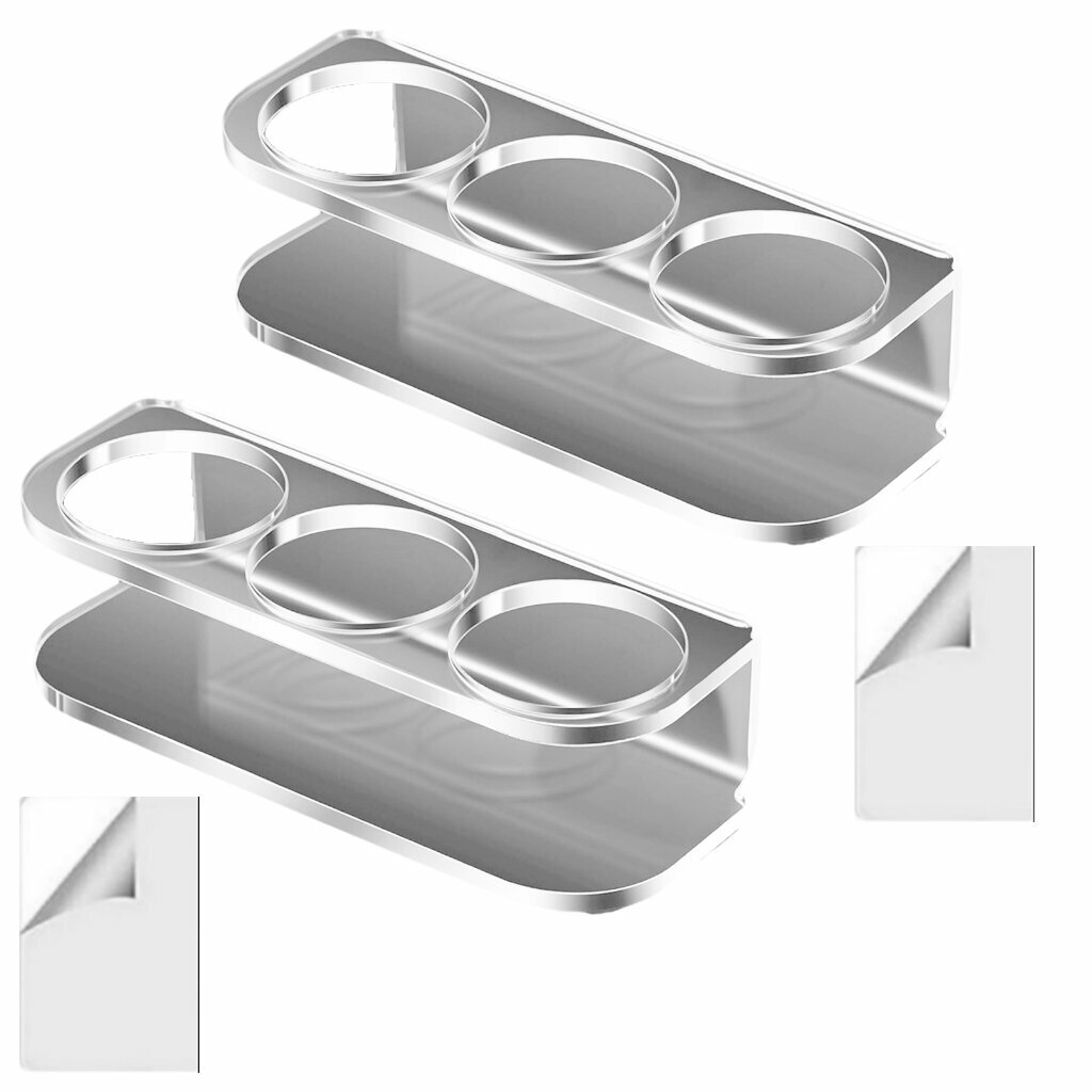 Упаковка акрилового держателя для флаконов с 2, 3 отверстиями