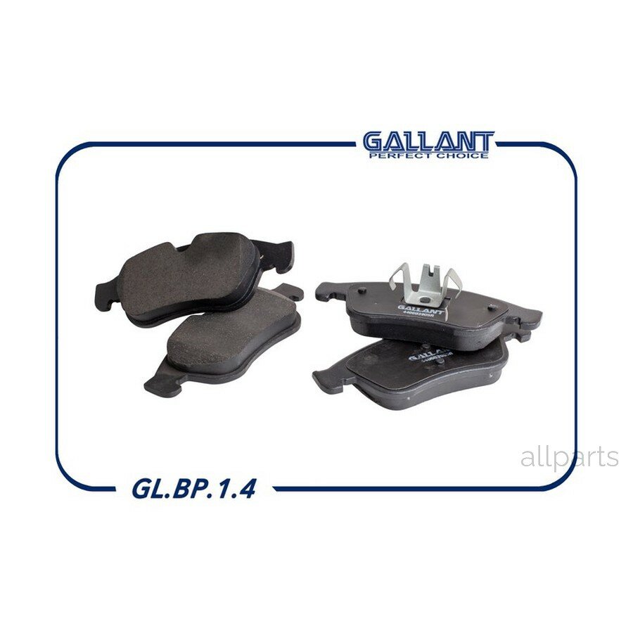 GALLANT GL. BP.1.4 Колодка тормозная передняя RENAULT Duster 2.0, Kaptur 4x4 GALLANT GL. BP.1.4