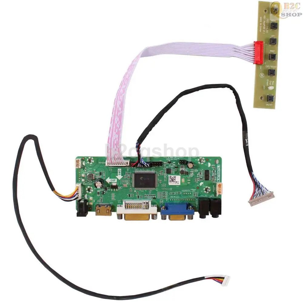 COOERQI ЖК-дисплей драйвер контроллер G121X1-L03 HDMI+DVI+VGA+Аудио