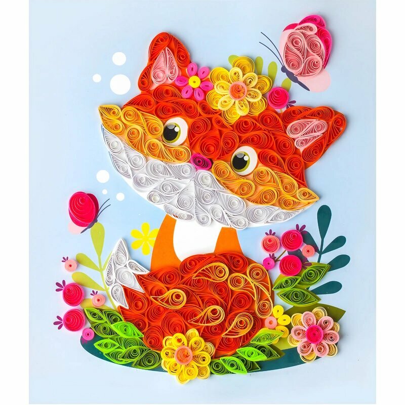 Набор для творчества Квиллинг. Панно Лисенок Квл-029