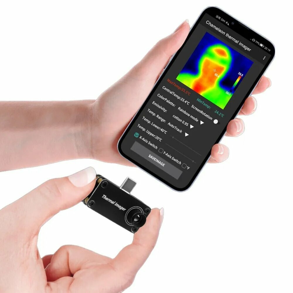 Термокамера инфракрасная с разъёмом USB-C для смартфонов Android