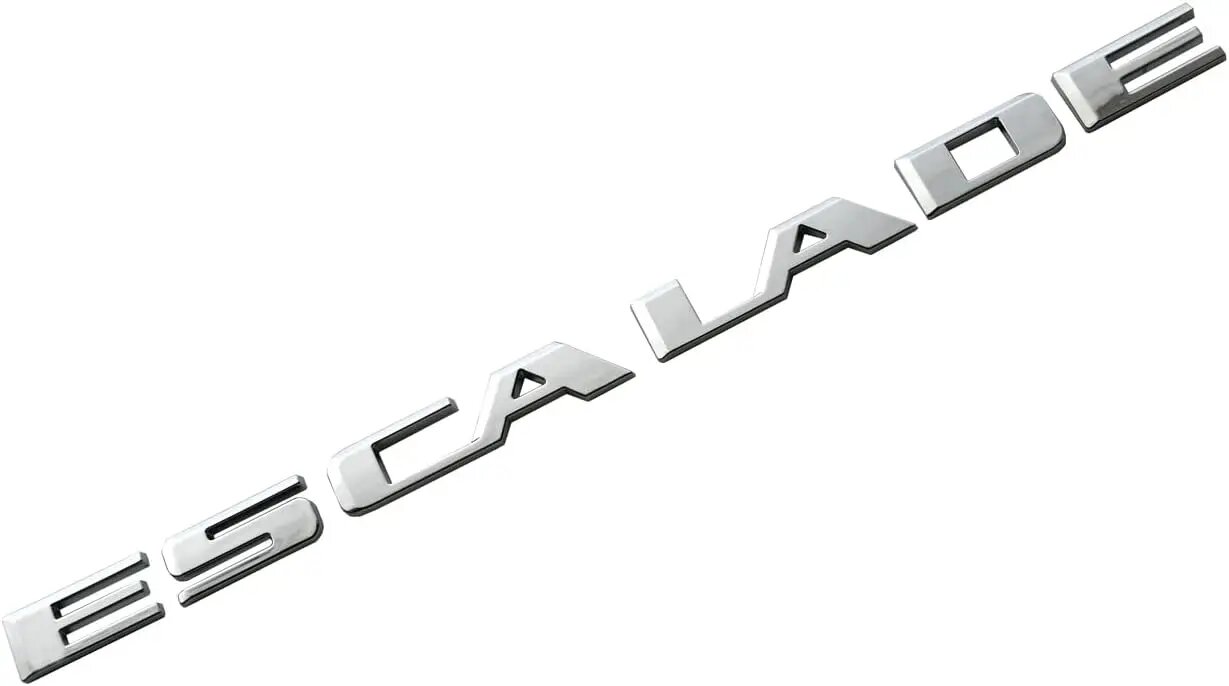 Для Cadillac Escalade 600 3D ABS пластик 2021 2022, черная эмблема, аксессуары, matte silver Escalad