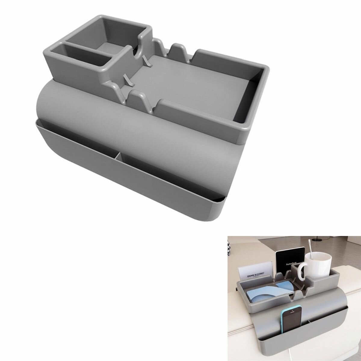 Подлокотник дивана силиконовая подушка для хранения подвесной сумки основание подстаканника