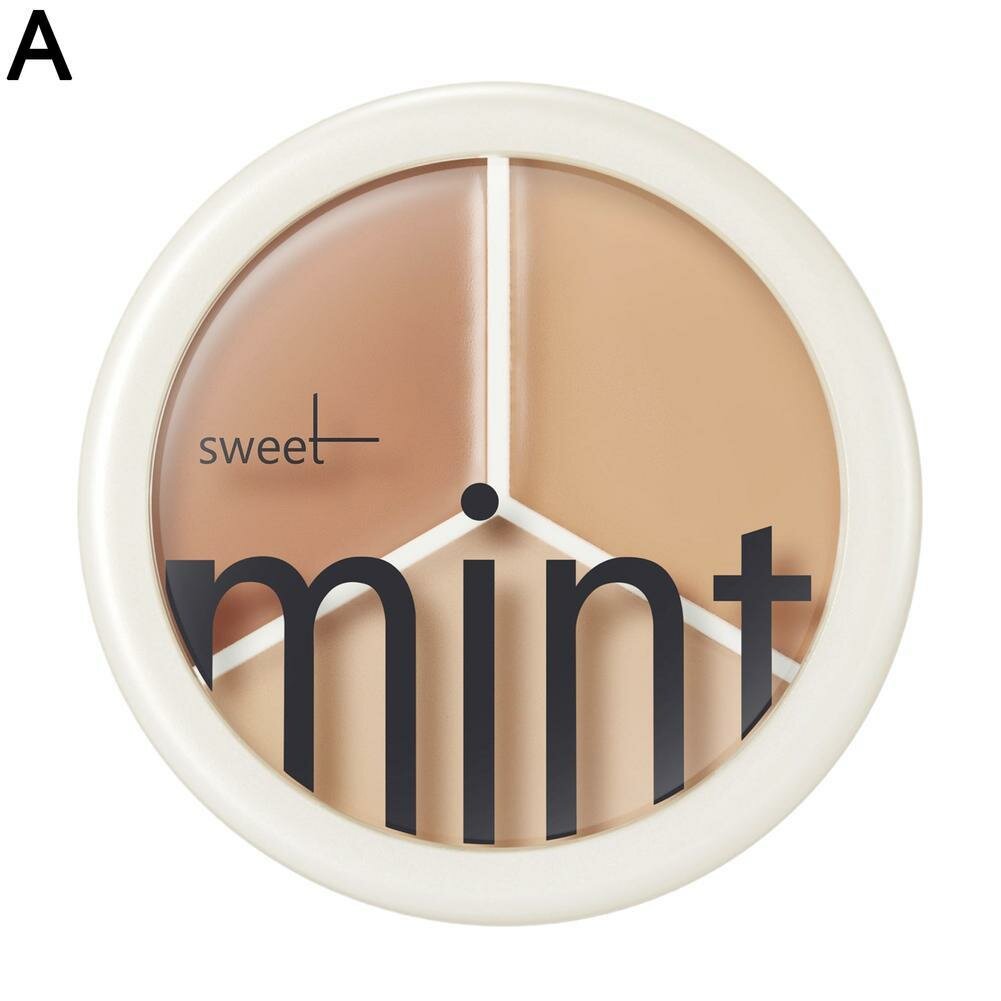 Консилер трехцветный/ контуринг для лица/ корректор