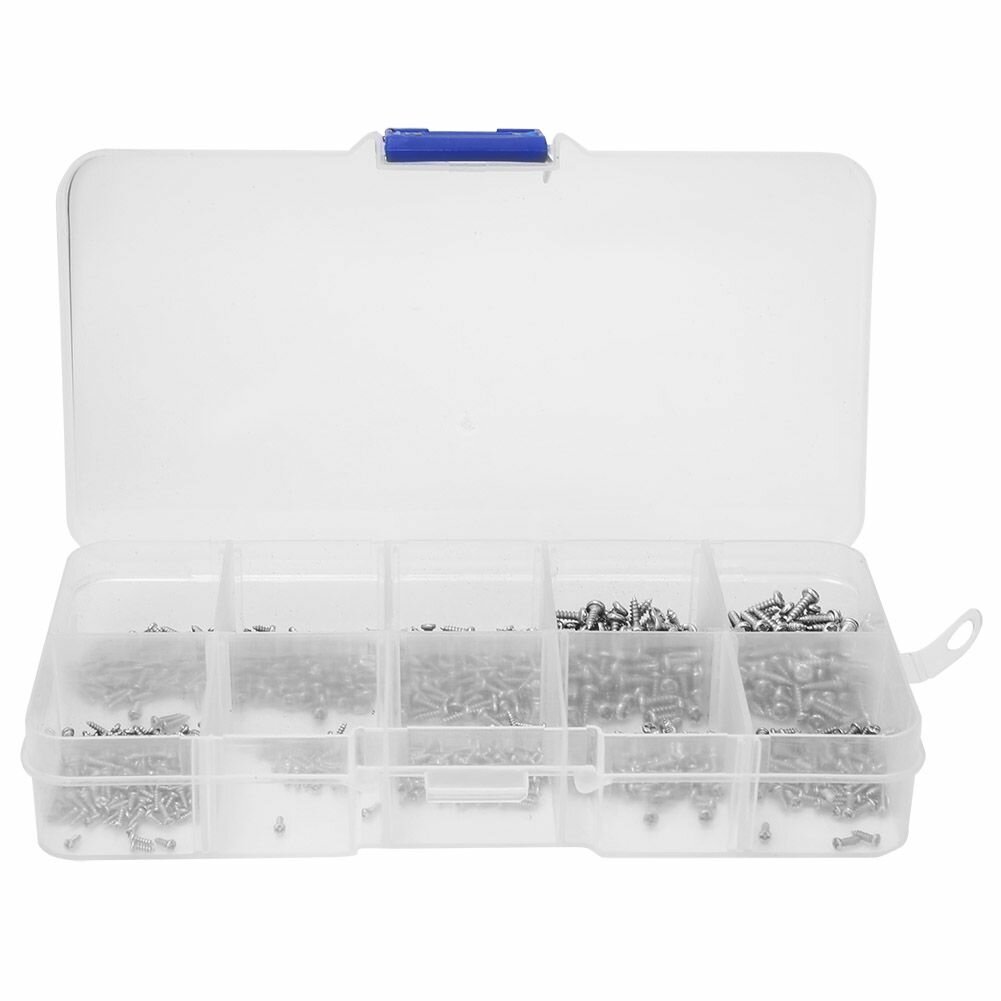 1000 шт. набор саморезов из нержавеющей стали с мини-крестовой головкой M1 M1.2 M1.4 M1.7