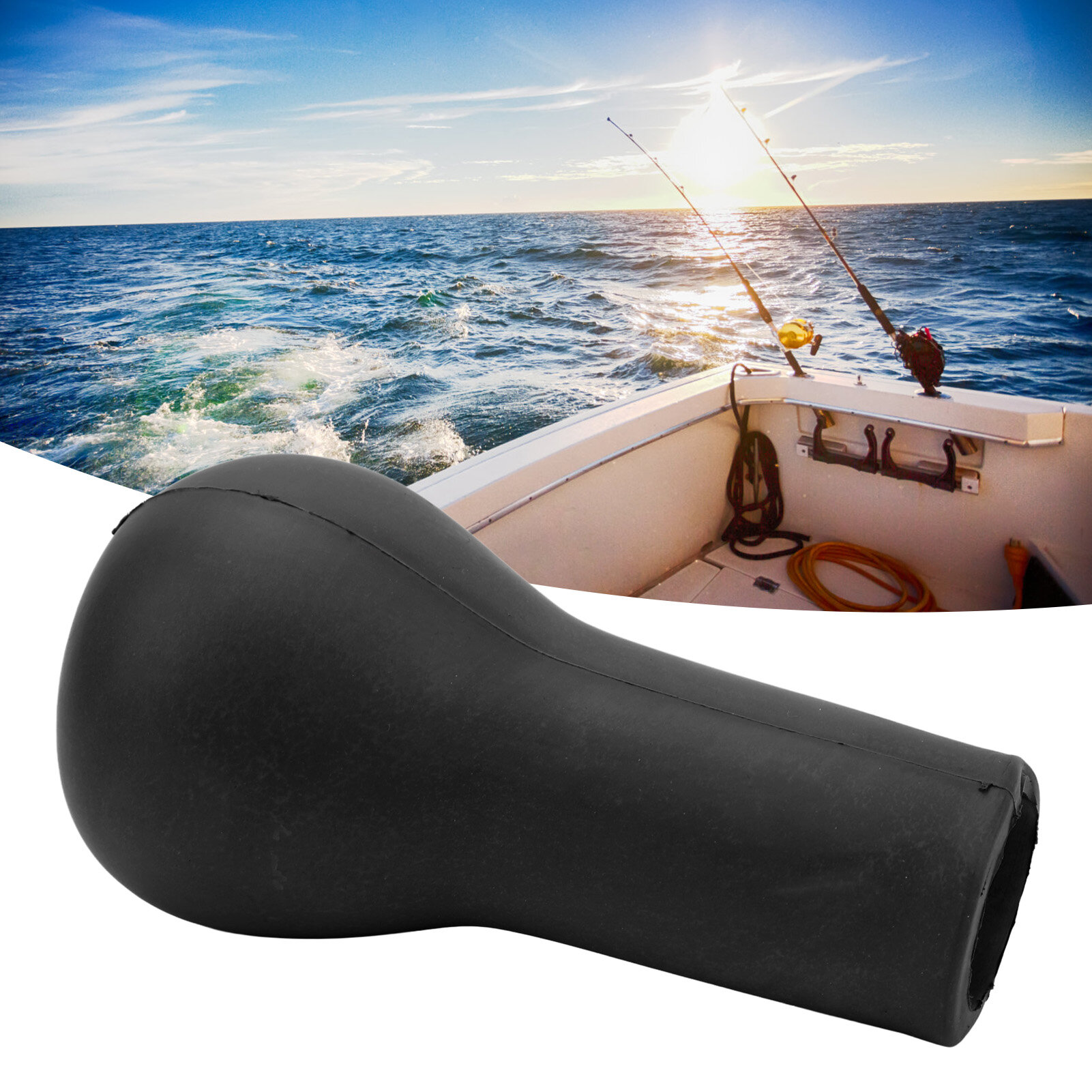 Сферический пояс для удочки, держатель для удочки, амортизирующая амортизирующая снасть, аксессуары для глубоководной рыбалки, черный