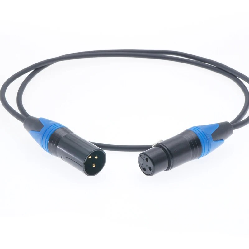 XLR Аудиокабель 1 метр, Черный