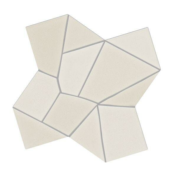 Керамогранит WOW Trencadis 134258 25.5x25.5 Матовая Белый, для ванной комнаты, для кухни