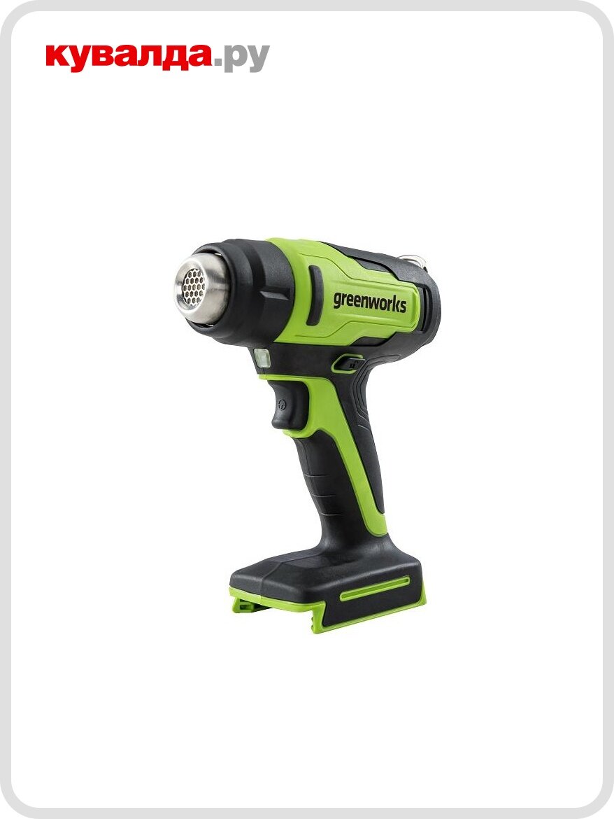 Фен строительный GREENWORKS G24HG аккумуляторный, без АКБ и ЗУ