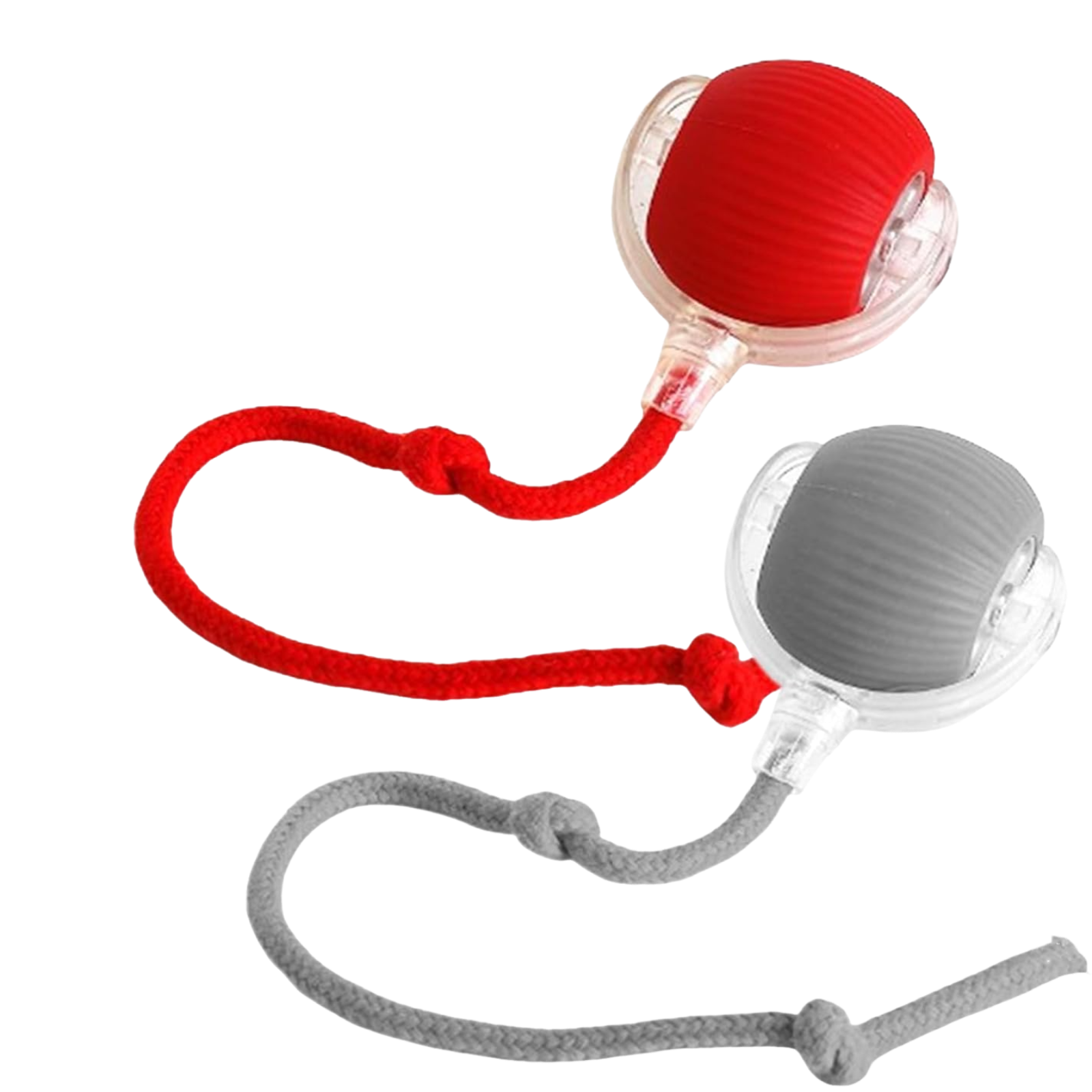 Interactive Rolling Dog Ball - Upgraded Self Rolling Dog Ball Interactive Automatic Cat s Self Moving Pet s 360° Smart Automatic Rolling Ball Electric Balls for Dog/Cat (Red+Grey) с Tutu ball*2 data line tail