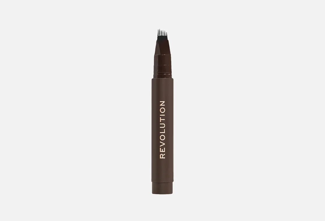 Маркер для бровей MakeUp Revolution Instant brow, оттенок Dark brown, 1.8 мл