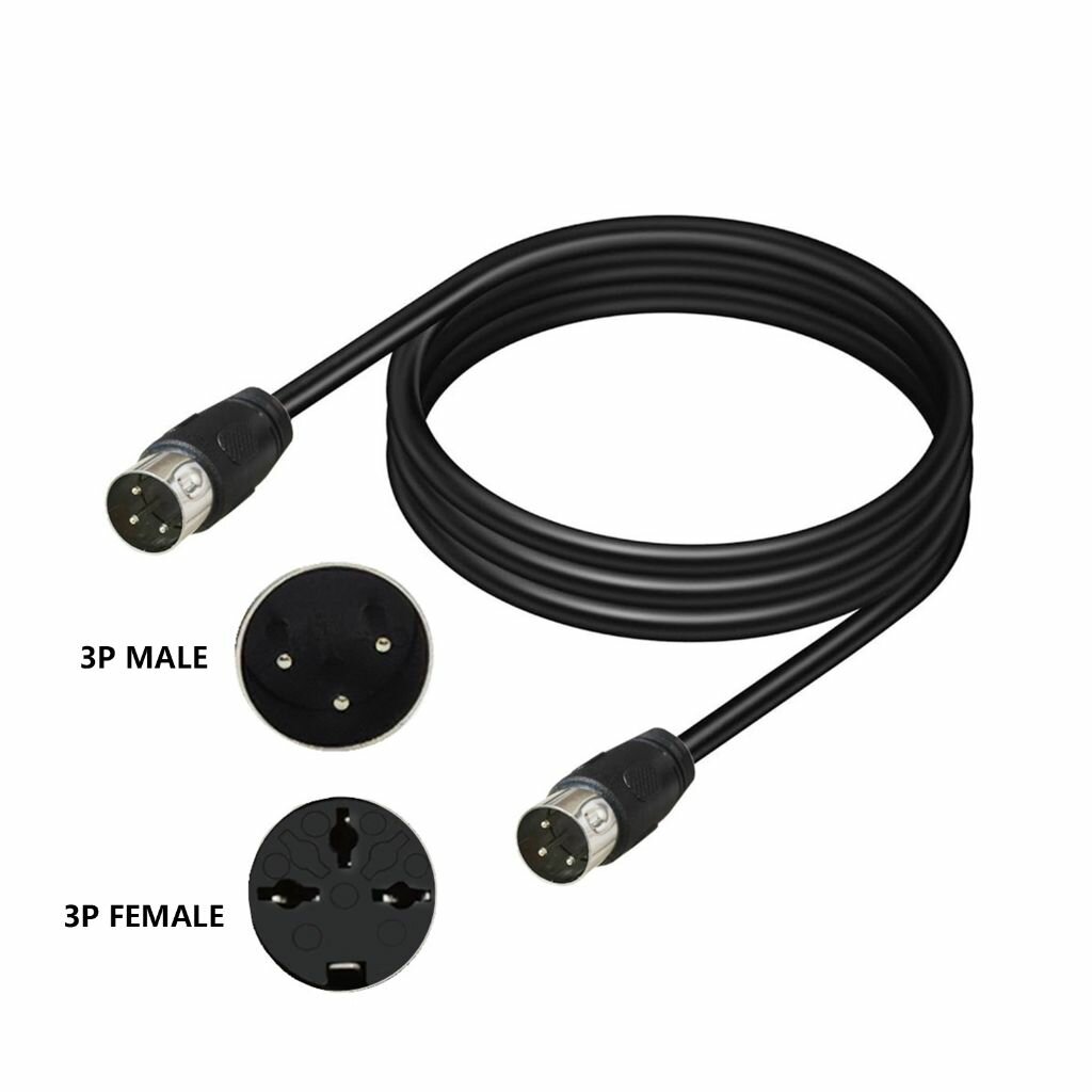 ДИН 3P 3-хжильный кабель питания - 0.5м