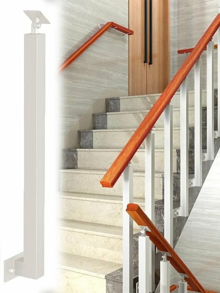 Железные балясины лестницы с боковым креплением