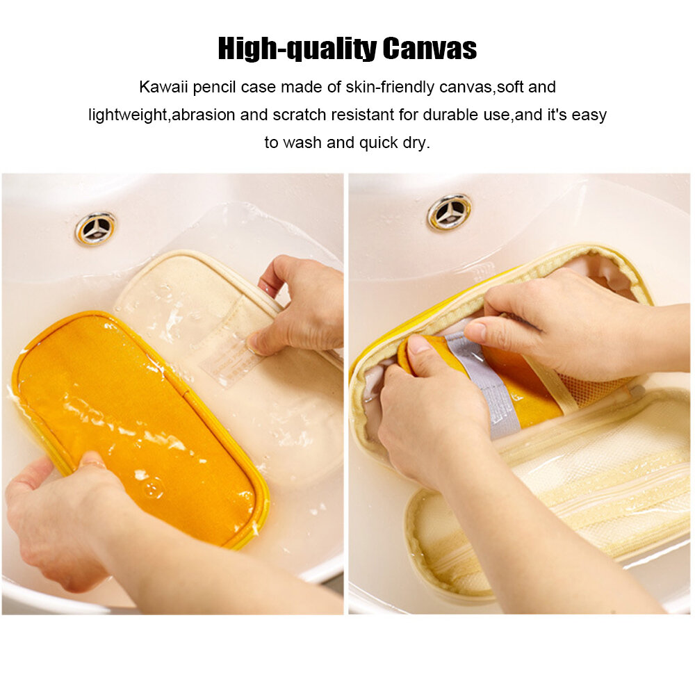 Расширяемый пенал большой емкости для девочек и мальчиков, школьные эстетичные пеналы на молнии, симпатичные эстетичные пеналы Kawaii, органайзер для младших школьников