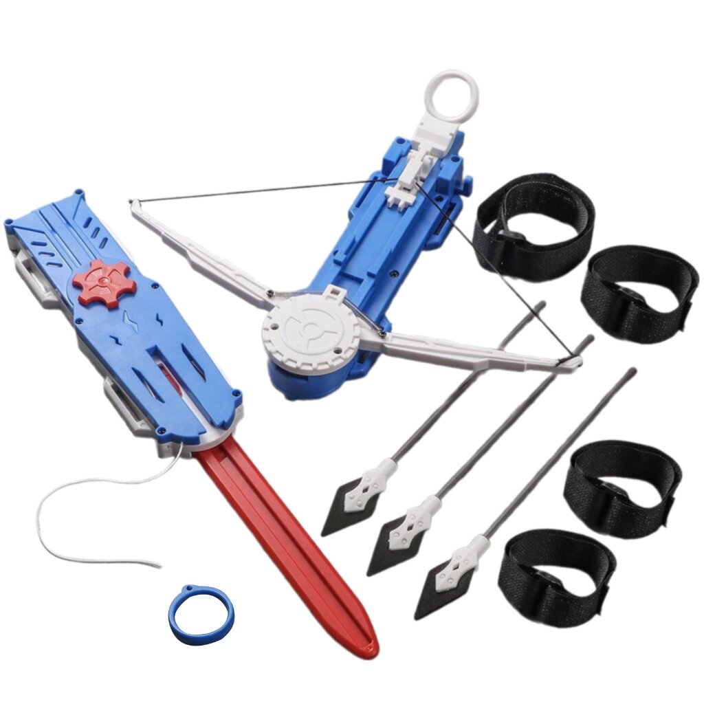 Скрытый реквизит для косплея Sleeve Arrow Assassin-[Комбинация Меча на рукаве и стрелы на рукаве] Сочетание синего и белого цветов-В штучной упаковке