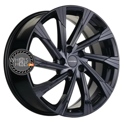 Диск автомобильный литой Khomen Wheels KHW1901 (ix35) 19x7.5 5x114.3 et45 dia67.1 Black