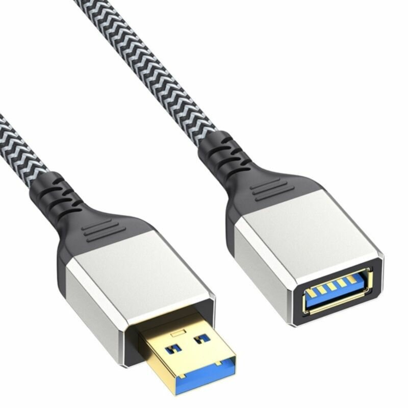 Удлинитель usb3.0 от мужчины к женщине с алюминиевой оболочкой, нейлоновая прямая головка-5 м