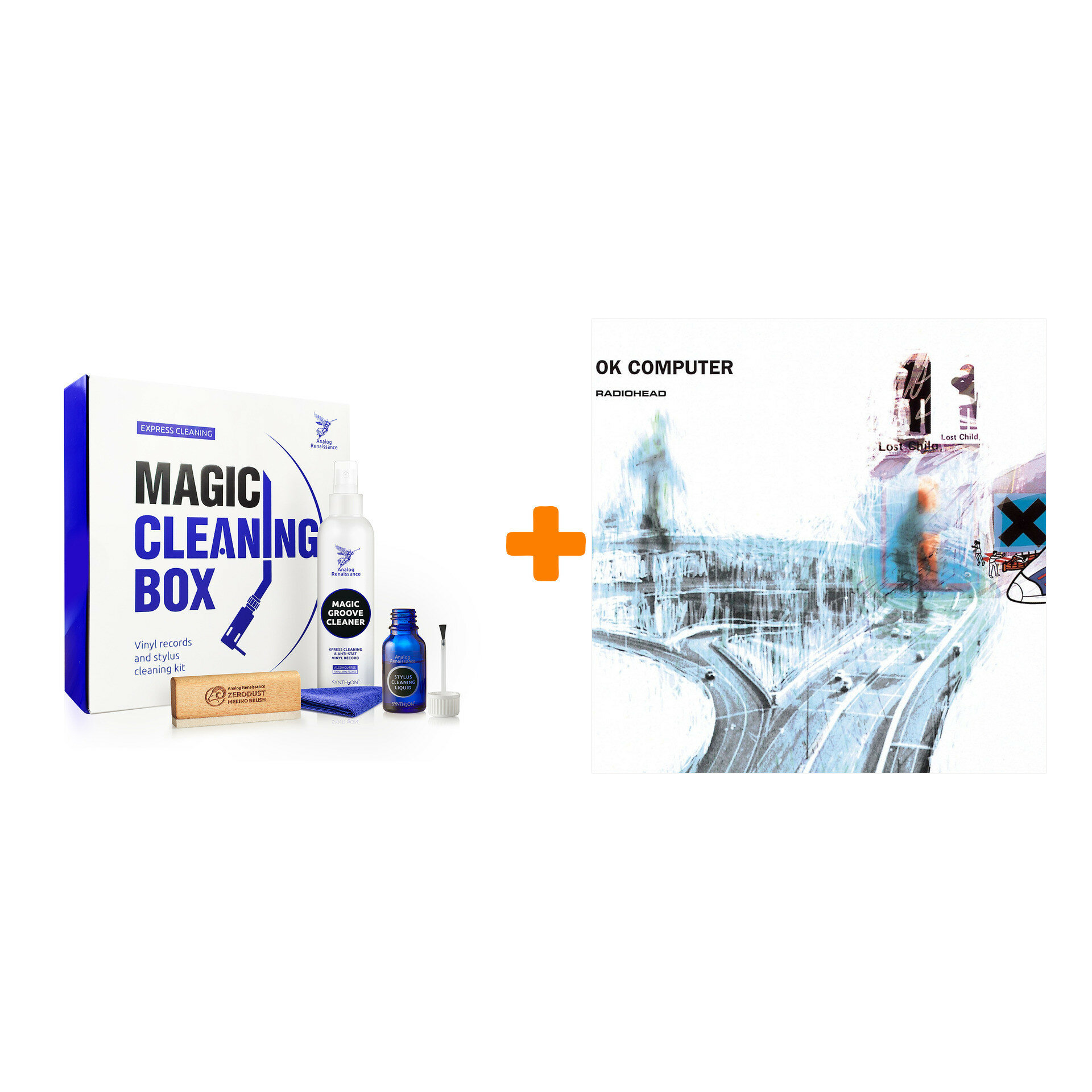 Radiohead Ok Computer 2LP + Набор по уходу за винилом Magic Cleaning Box