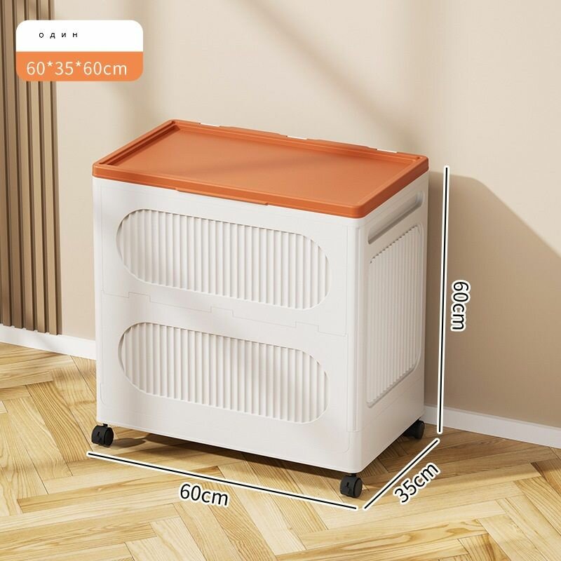 Большой контейнер для хранения с колесами /Усиленный PP пластик