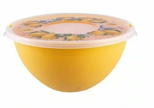 Полимербыт Миска пластиковая, Fresh, с крышкой, 4000 мл, 1 шт